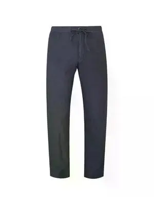 120% Lino Drawstring-waist Linen Trousers