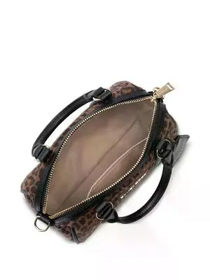 LANCASTER Leopard Print Logo Detail Shoulder Bag