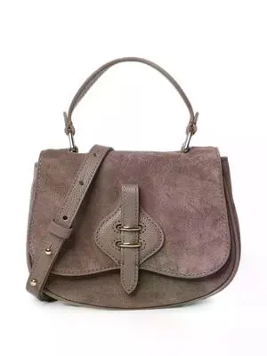 COCCINELLE Mavery Suede Mini Crossbody Bag - Brown