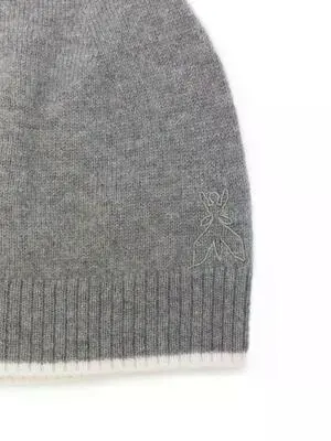 Patrizia Pepe Ribbed-trim Beanie Hat
