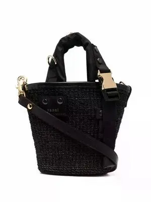 Sacai Micro Marche Woven Bucket Bag - Black