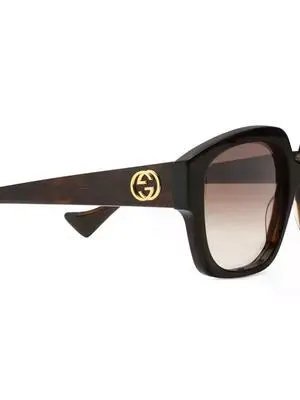 Gucci Square-frame Logo-plaque Sunglasses