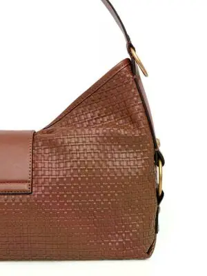 Guess Woven-design Logo-plaque Tote Bag