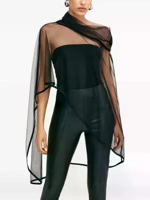 MARCELLA Straiton Mesh Scarf - Black