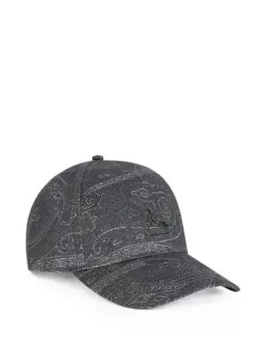 Etro Pegaso Paisley Baseball Cap - Grey