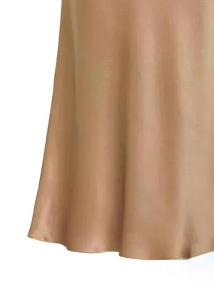 Gabriela Hearst Maxi Satin-finish Skirt - Brown