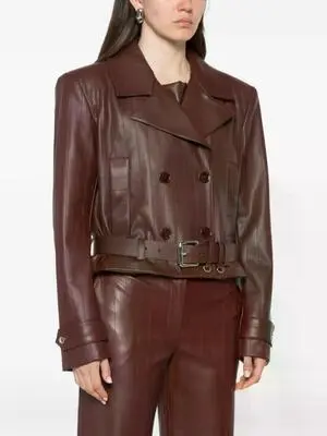 Patrizia Pepe Belted Double-breasted Jacket
