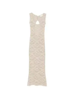 ASTA RESORT Eve Crochet-knit Dress - Neutrals