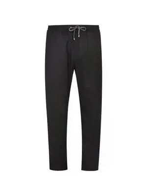 Agnona Wool Flannel Straight Trousers - Grey