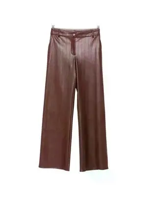 Patrizia Pepe Faux-leather Palazzo Pants - Brown