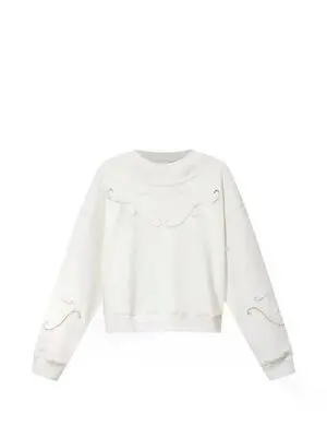 MARANT ETOILE Vella Embroidered Sweater - Neutrals