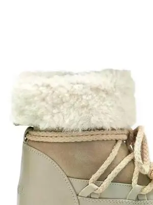 Inuikii Shearling-trim Lace-up Boots