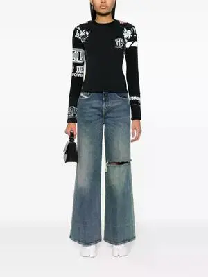 DIESEL® 1978 D-akemi Wide-leg Jeans