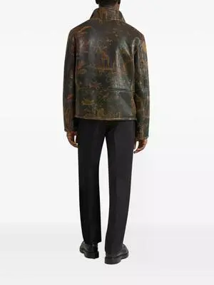Etro Animal-print Shearling-lined Jacket