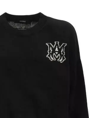 Amiri Logo-embroidered Merino-wool Sweater