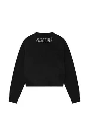Amiri Logo Embroidered Merino Wool Sweater