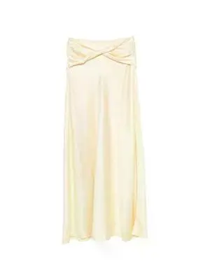 Arcina Ori Andi Twisted-waist Maxi Skirt - Neutrals
