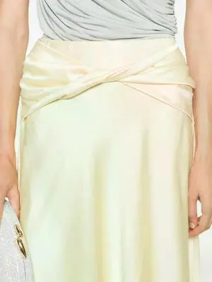 Arcina Ori Andi Twisted-waist Maxi Skirt - Neutrals