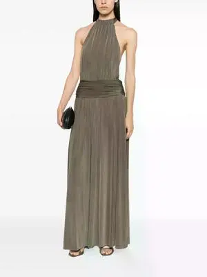 Arcina Ori Santina Halterneck Maxi Dress - Grey