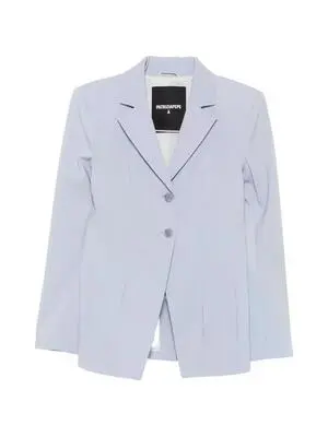 Patrizia Pepe Notched-lapel Blazer - Blue