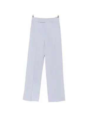 Patrizia Pepe Pressed-crease Palazzo Pants - Blue