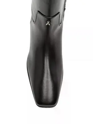 Patrizia Pepe Logo-plaque Square-toe Boots