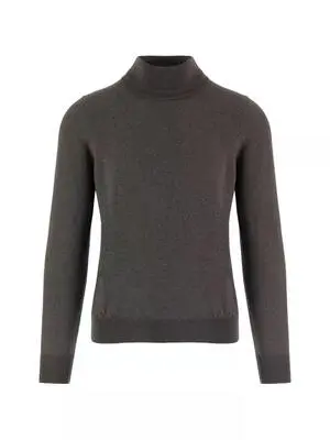 Tagliatore Miles High-neck Wool Sweater - Brown