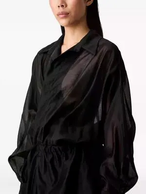 VICOLO Sheer Wrap-style Mini Dress
