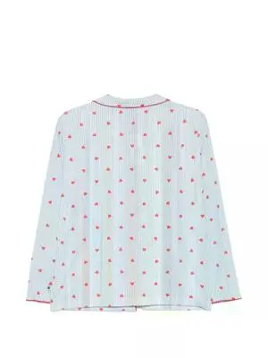 Petit Bateau Heart-print Cotton Pajamas