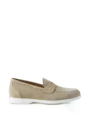 Kiton Suede Slip-on Loafers - Neutrals