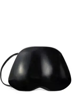 LEMAIRE X Carlos Peñafiel Fesses Bag In Patinated Leather - Black