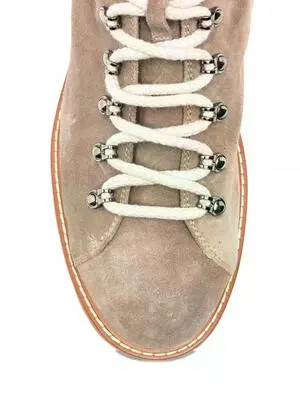 Eleventy Panelled Lace-up Boots