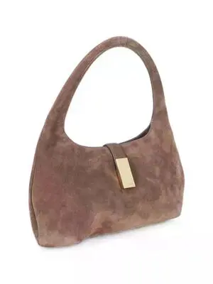 MOULIEBRE Logo-plaque Suede Tote Bag