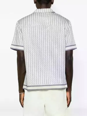 CHE Galliano Border-print Shirt