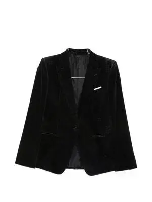 TOM FORD Polka-dot Velvet Blazer - Black