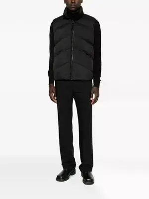 TOM FORD Quilted Leather-trim Gilet - Black