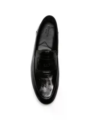 Givenchy Logo-plaque Leather Loafers