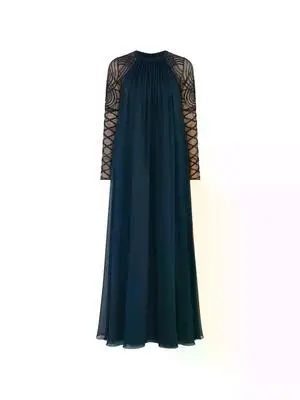 TEMPERLEY LONDON Imogen Bead-embellished Maxi Dress - Blue