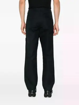 Stone Island Logo-patch Cotton-canvas Trousers