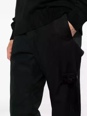 Stone Island Logo-patch Cotton-canvas Trousers