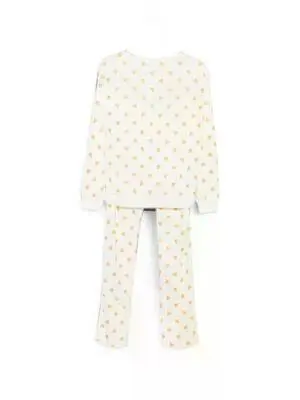 Petit Bateau Heart-print Pajamas