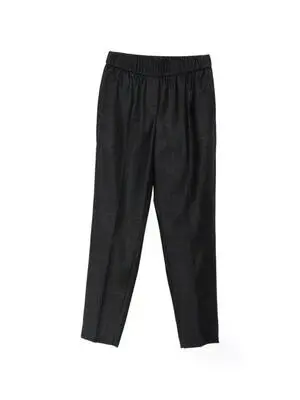 Peserico Check-pattern Elasticated-waistband Trousers