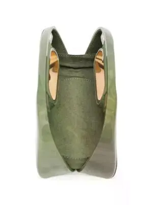 Cult Gaia Amara Marbled-effect Clutch Bag
