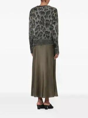 Avant Toi Leopard-print Knit Sweater