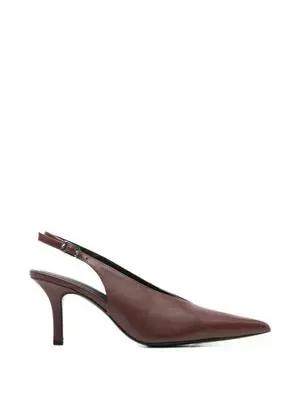 Patrizia Pepe Pointed-toe Slingback Pumps - Brown