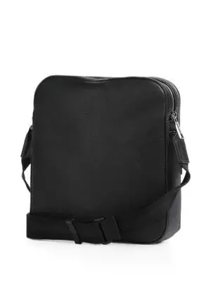 BOSS Logo-detail Leather Messenger Bag