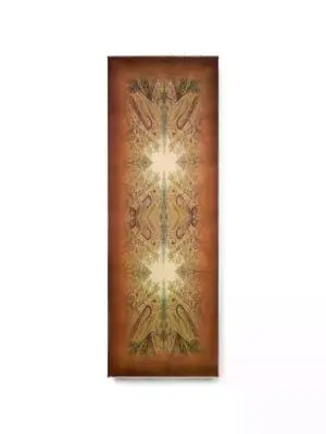 Etro Wool Scarf With Faded Print And Paisley Motif - Brown