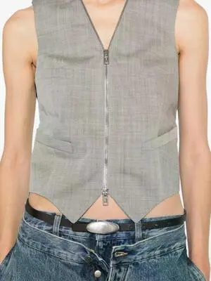 Alexander Wang Continuous Loop Zipper Tailored Vest