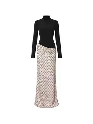 NAFSIKA SKOURTI Astra Trophy Crystal-embellished Maxi Dress