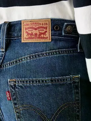 LEVI'S Cinch Logo-patch Denim Shorts